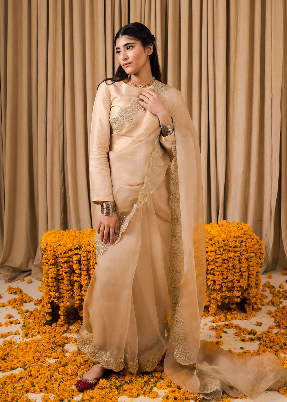 Chamak Dhamak By Pashma Khan Eid Collection'2025-Zarnoor - Beige – Bagallery