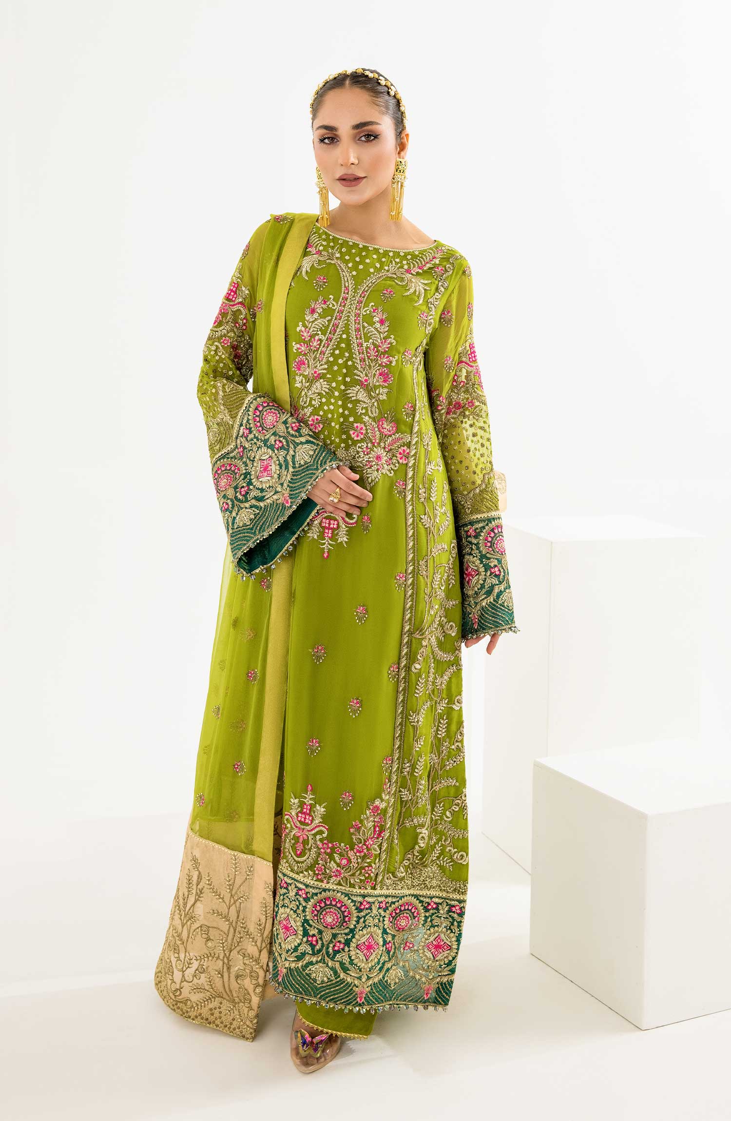 Noor e Nazar by Shamrock Unstitched 3Piece Luxury Formal Collection SF – Bagallery