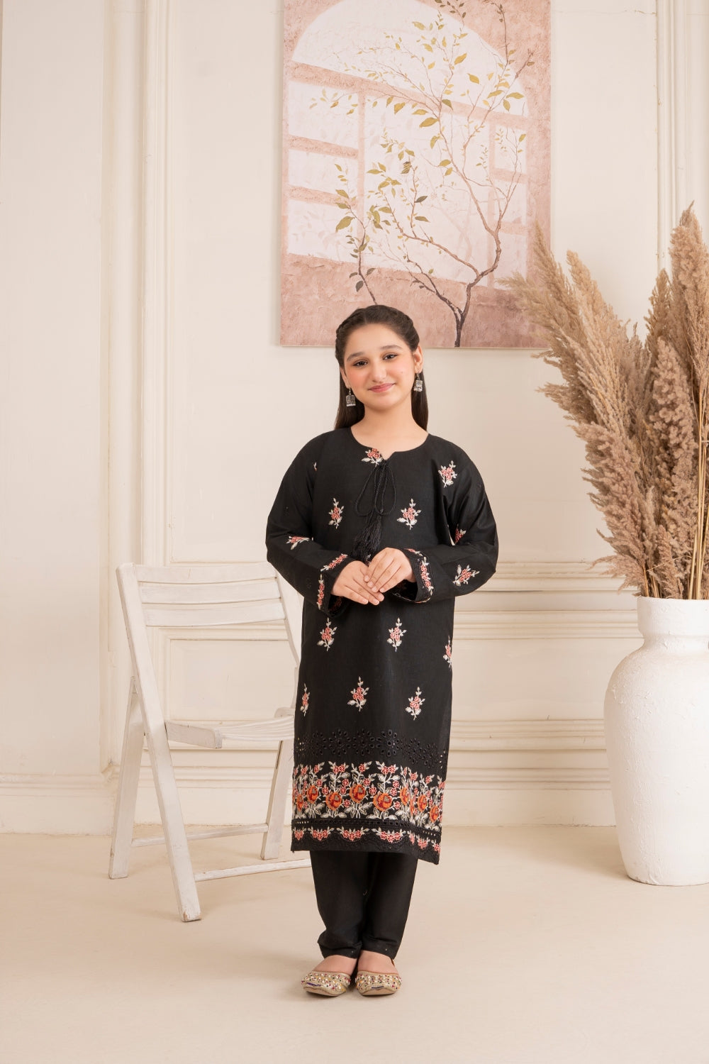 Khayat Stitched 2 Piece Lawn Kids Collection'2025-Jet - Black – Bagallery