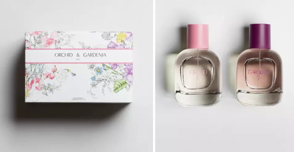 Zara - Woman Gardenia & Orchid 2 X 100ml 3.4 oz Duo Set Parfum Spray F – Bagallery