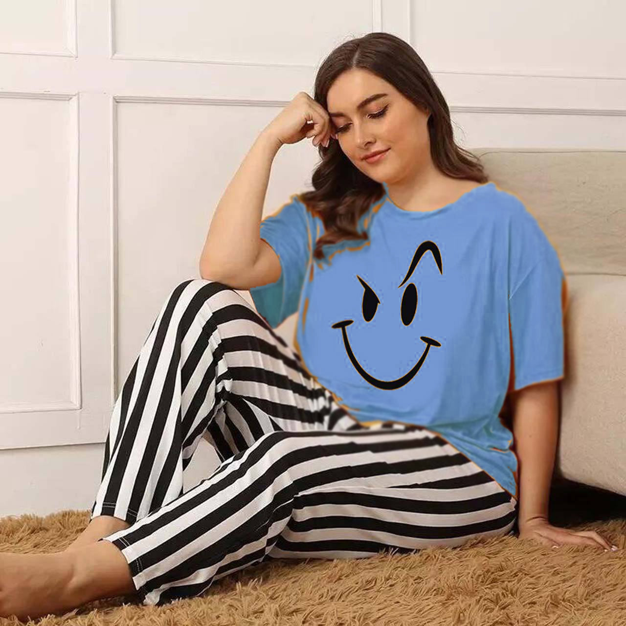 ANGRY SMILEY - SKY BLUE – Bagallery