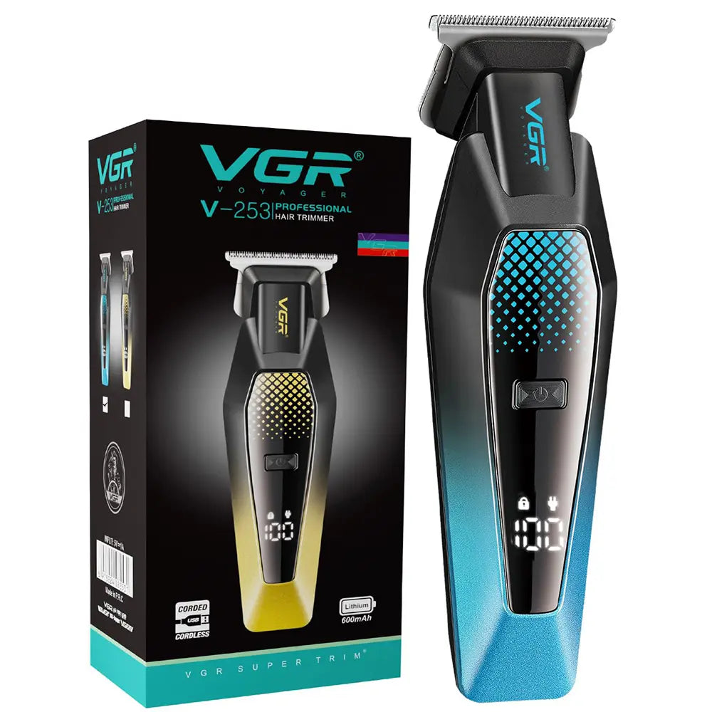 VGR - V-253 Professional Hair Trimmer Precision T-Blade, 90 Min Runtim ...
