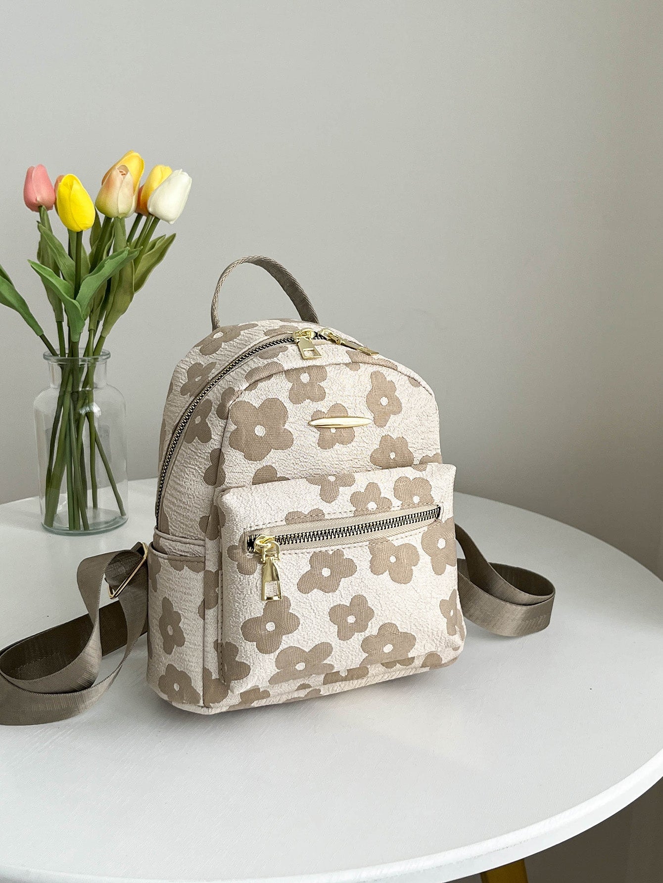 Shein - Floral Pattern Classic Backpack – Bagallery