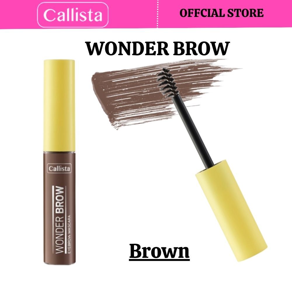 Callista Wonder Brow Eyebrow Mascara - 02 Brown – Bagallery