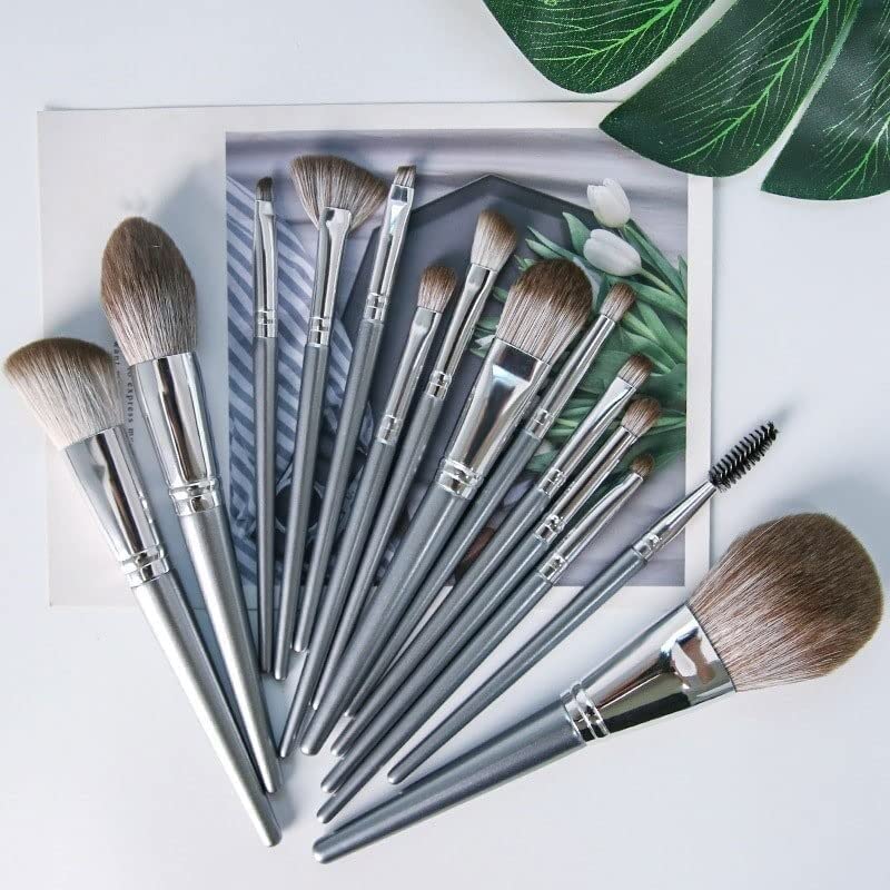 The Original - Shein 14 Pc Set Cosmetics Full Range Of Brushes Set Gre ...