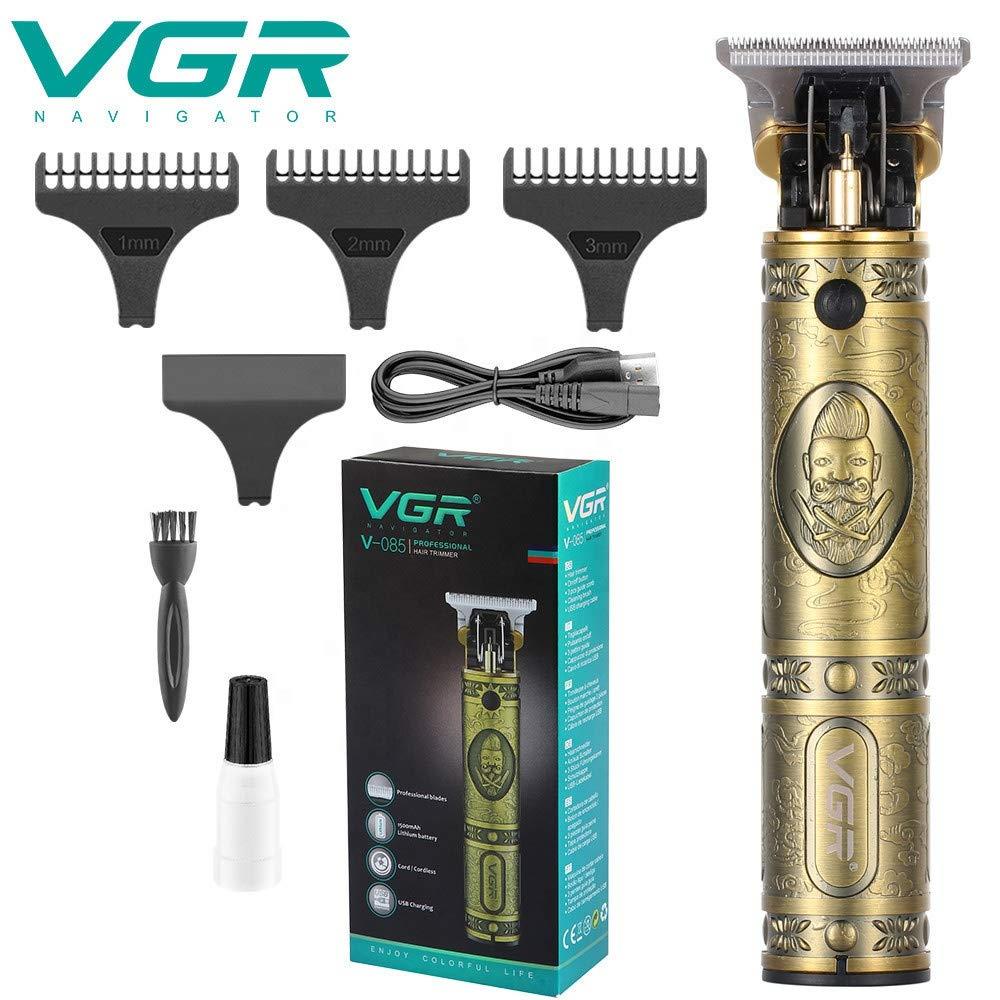 VGR - V-085 Rechargeable Hair Clippers with Zero Gapped Baldheaded T-B ...