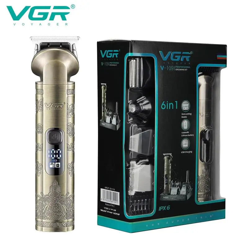 VGR - V-109 6-in-1, Face, Hair and Full Body Multi Grooming Kit - Meta ...