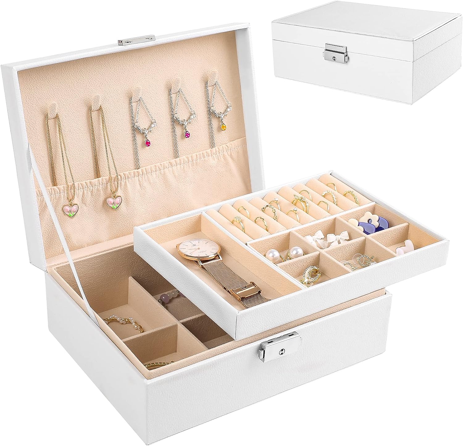 Home.Co - Jewellery Box Large- White – Bagallery