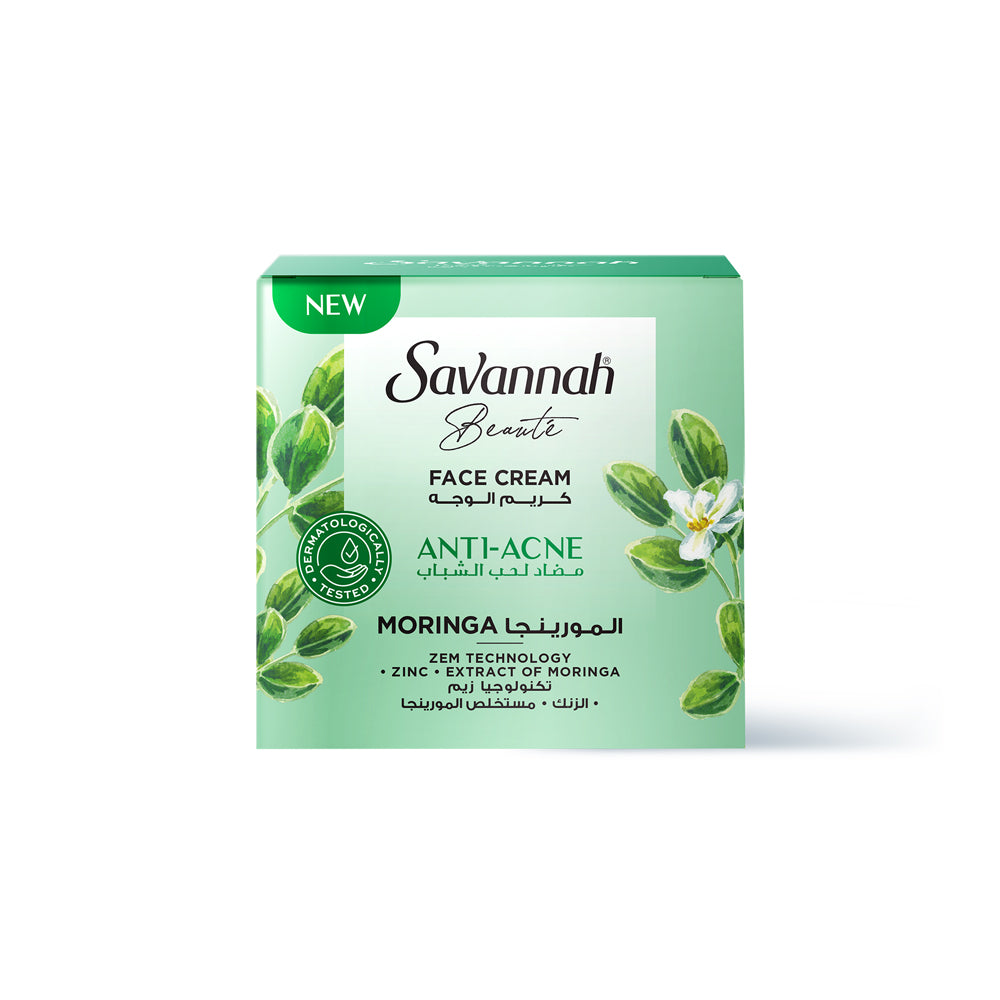 Savannah - Moringa For Anti Acne Face Cream 50Gm – Bagallery