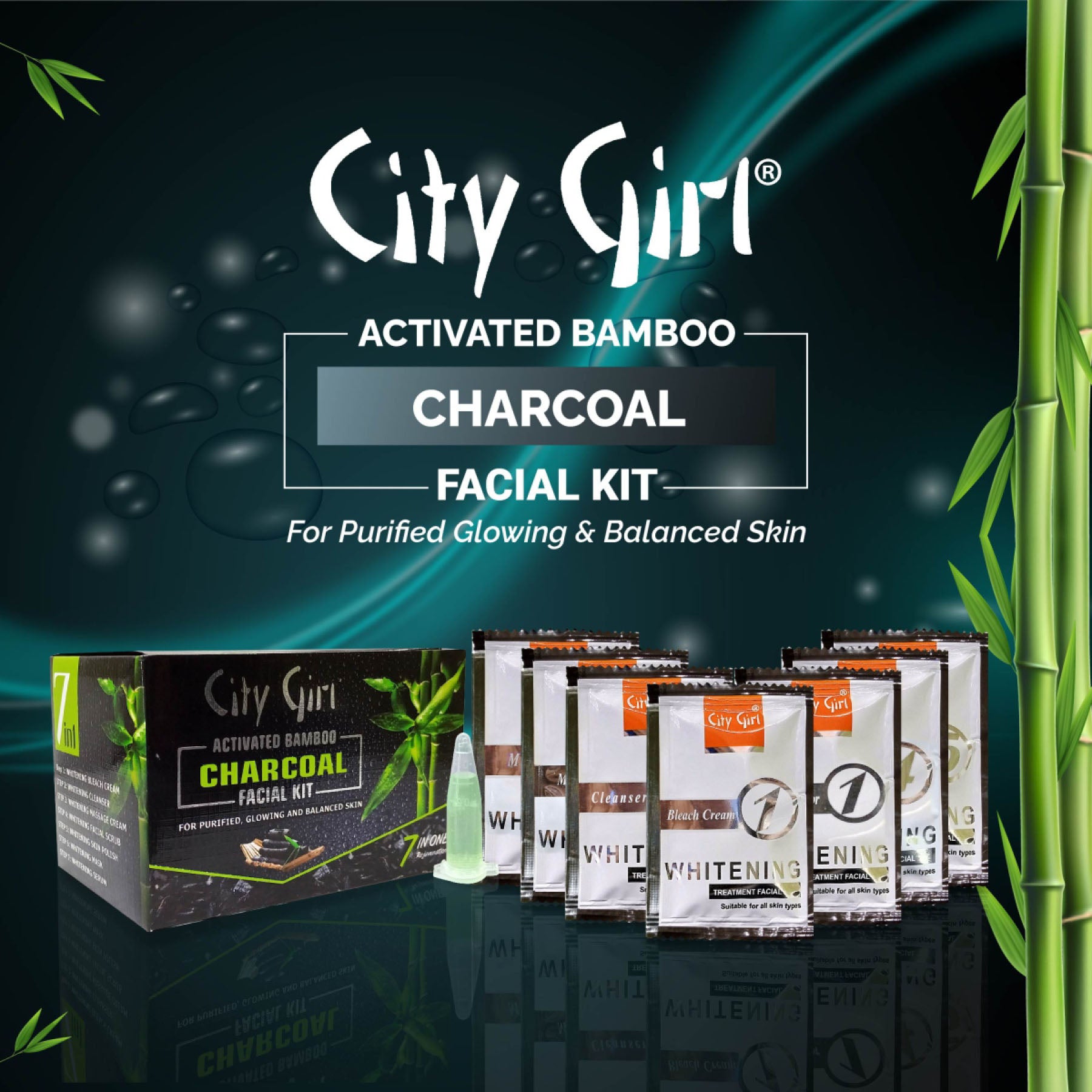 City Girl - Charcoal Facial Sachet Kit (100g) – Bagallery