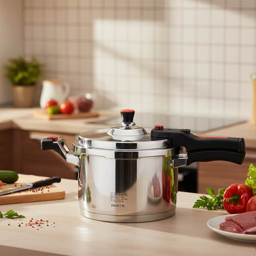 Aminas - European Style Stainless Steel Pressure Cooker (4L, 5L, 6L ...