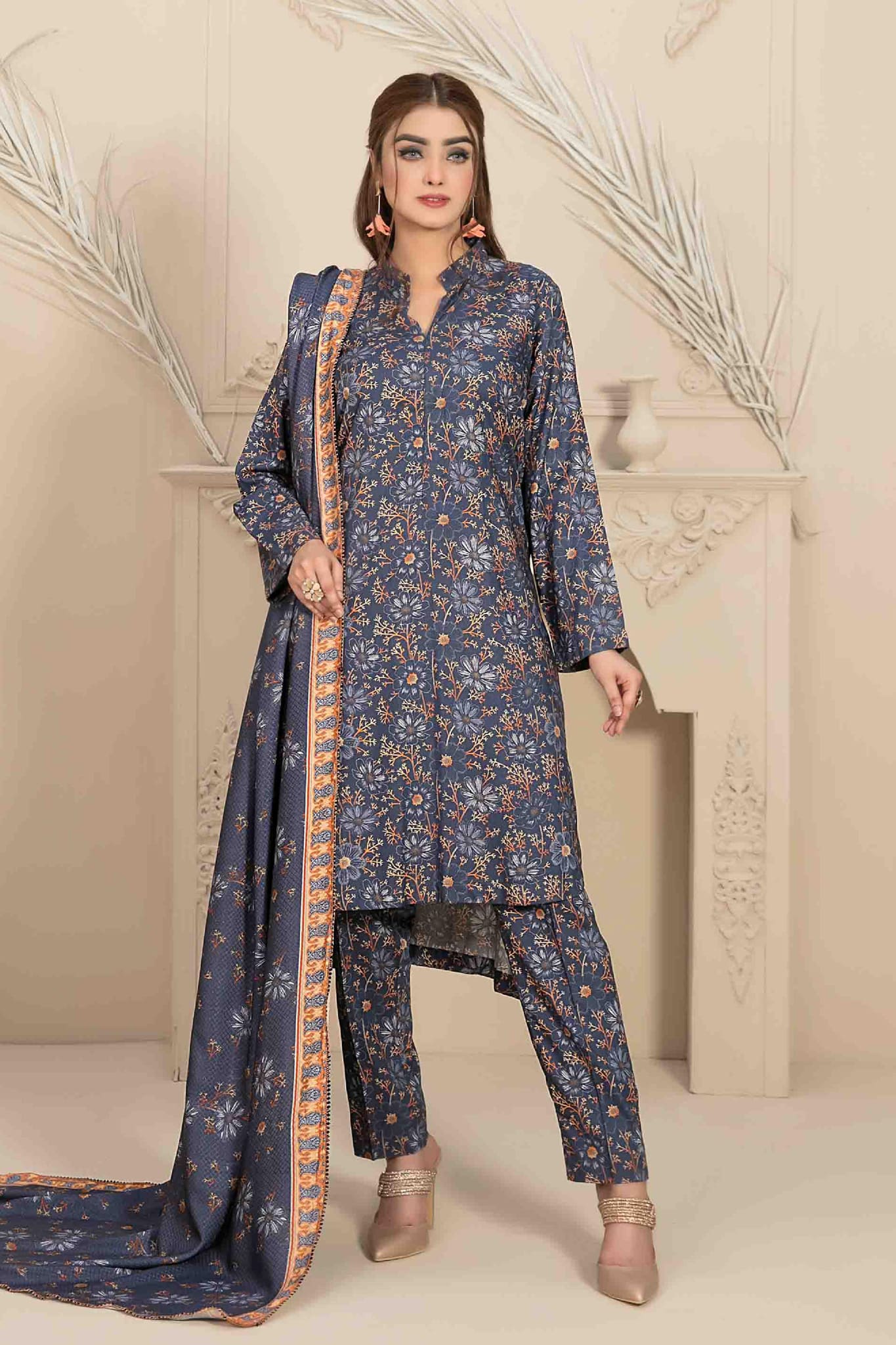 Manahil by Tawakkal Unstitched 3 Piece Digital Printed Linen Collectio ...
