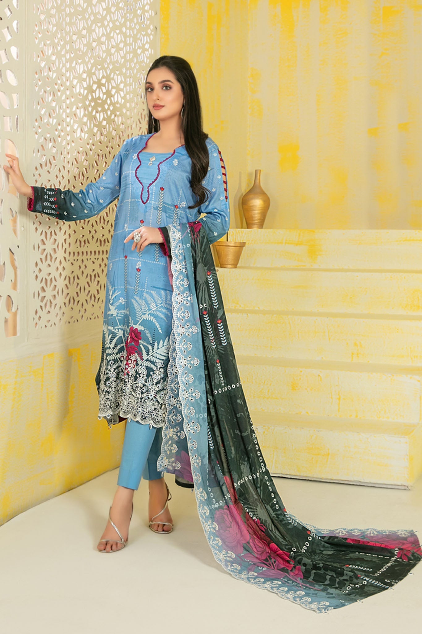 Samara by Tawakkal Unstitched 3 Piece Digital Print Emb Lawn Collectio ...