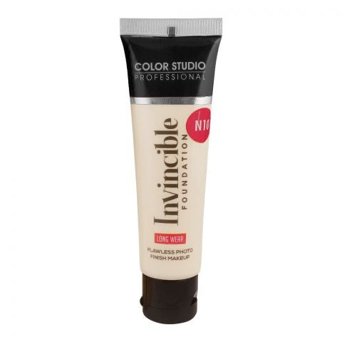 Color Studio - Invincible Foundation Shade Porcelain - N10- Flawless P ...