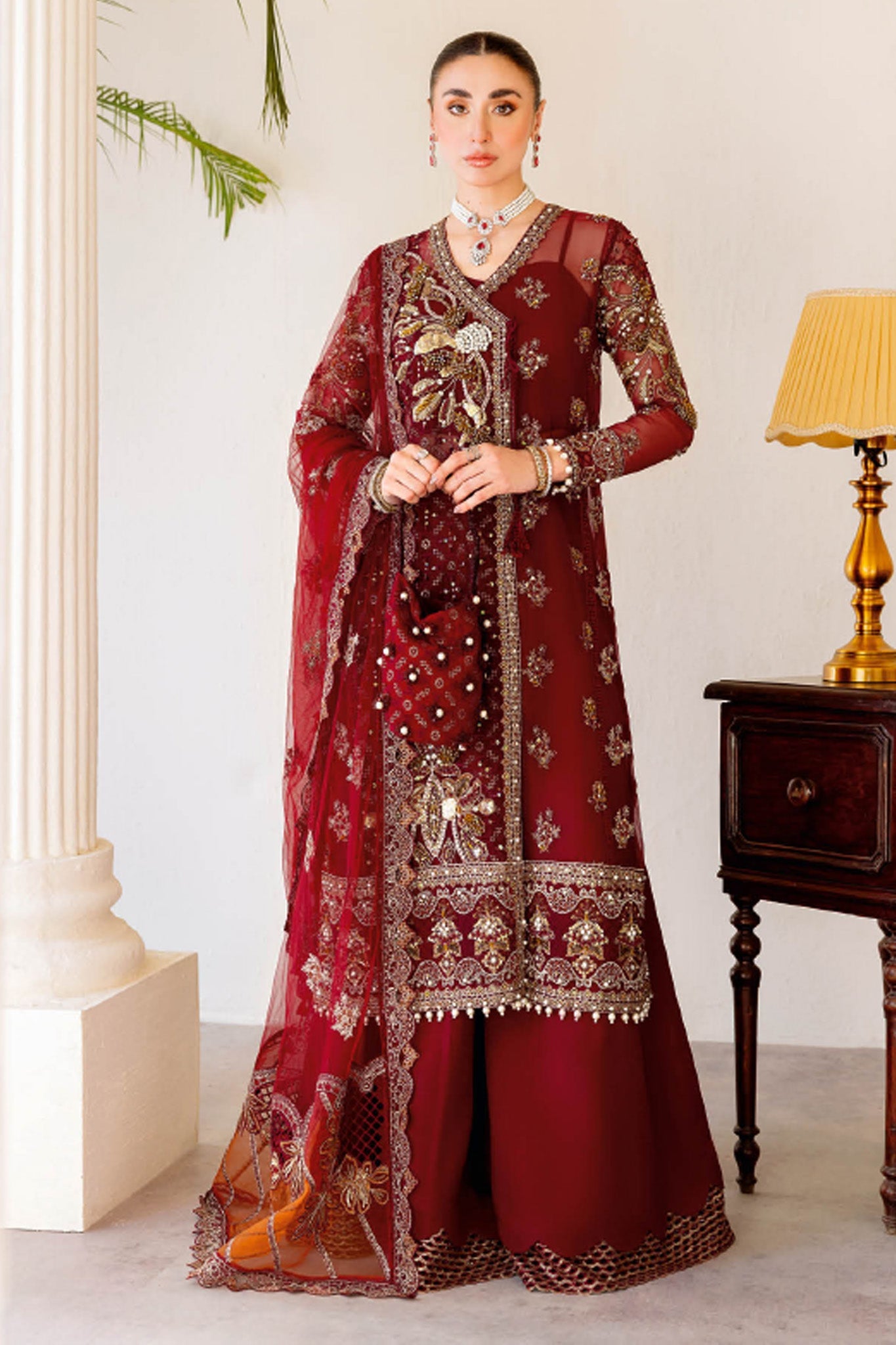 Ramsha Unstitched 3 Piece Luxury Wedding Vol-05 Collection'2025-H-504 ...