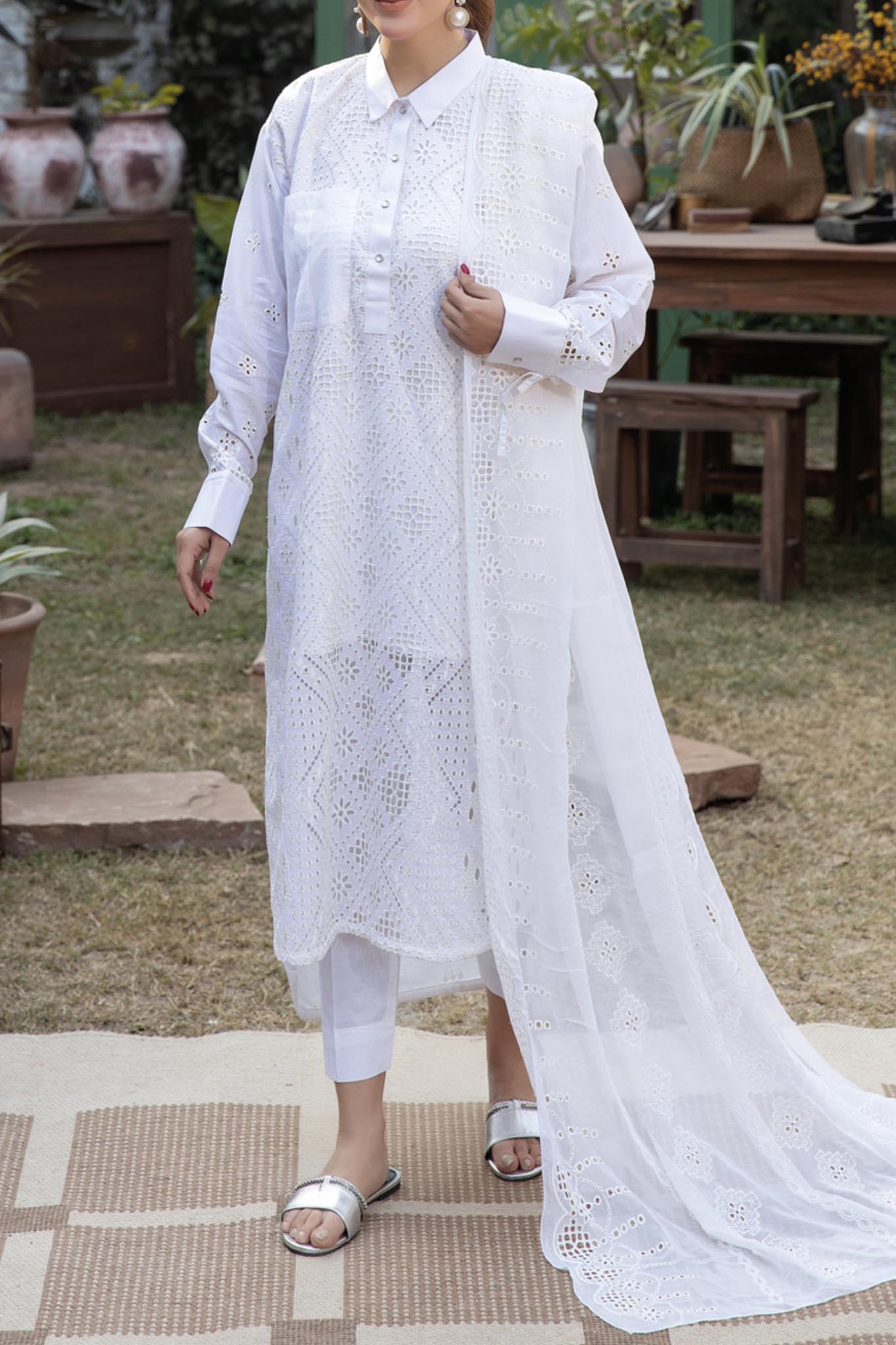 Aniyah by Johra Unsitched 3 Piece Chikankari Lawn Collection'2024-JH-6 – Bagallery