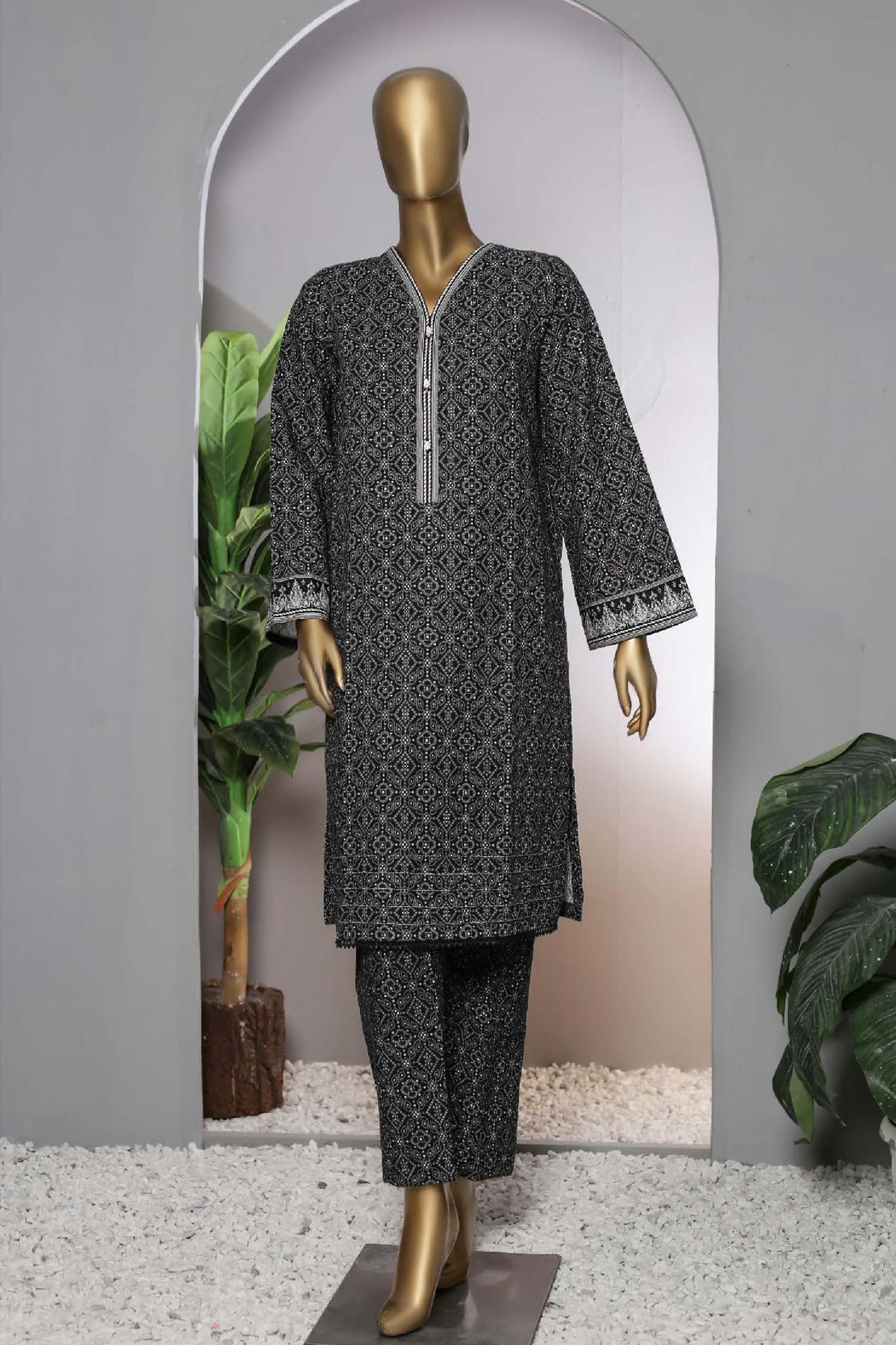Janaan by Bin Saeed Stitched 2 Piece Printed Khaddar Collection'2022-K ...