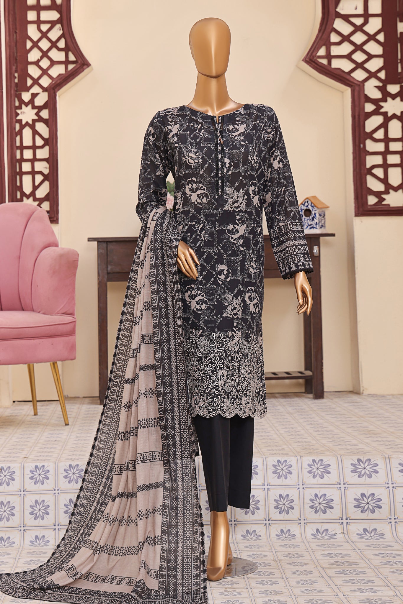 Mehak By HZ Unstitched 3 Piece Emb Lawn Vol-02 Collection'2025-MEC-506 ...