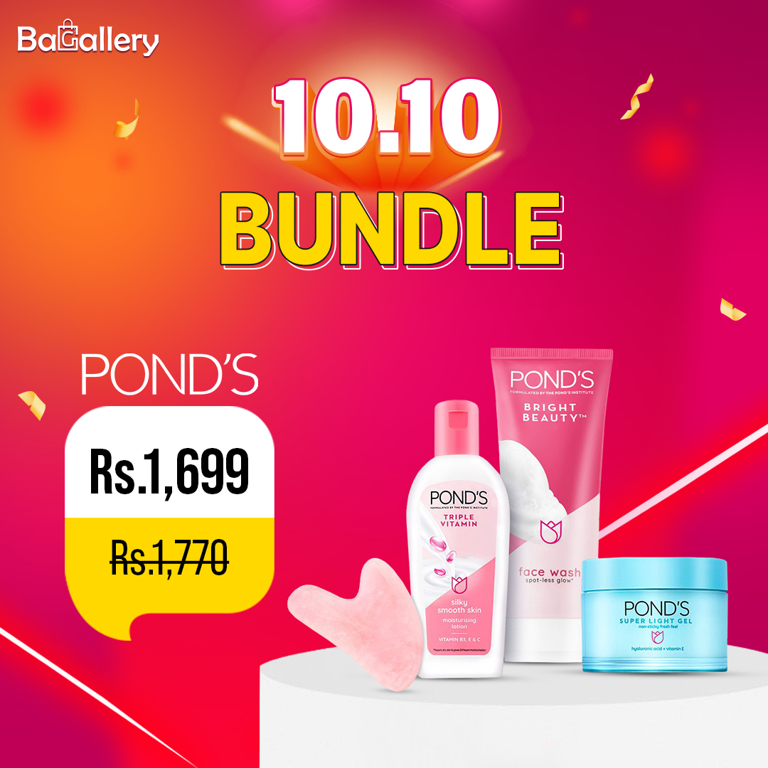 POND'S - Super Light Gel - 50G + Bright Beauty Facewash - 100g + Tripl ...