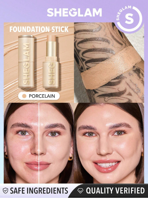 SHEGLAM - Skin Magnet High Coverage Foundation Stick - Porcelain ...