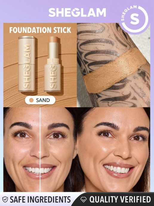 SHEGLAM - Skin Magnet High Coverage Foundation Stick - Sand – Bagallery