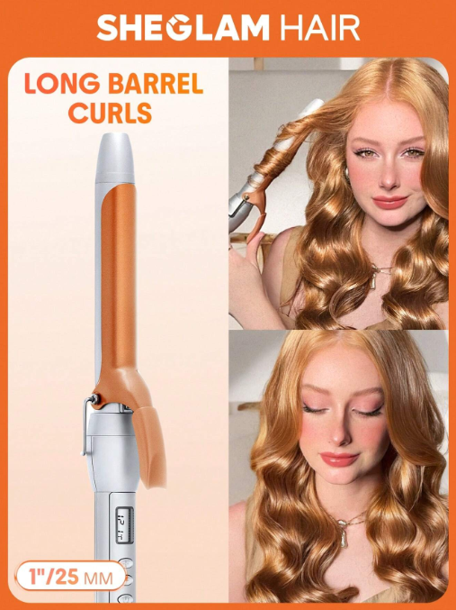 SHEGLAM HAIR It-Curl Curling Iron,Curling Iron,Hair Curler,25mm Hair C ...