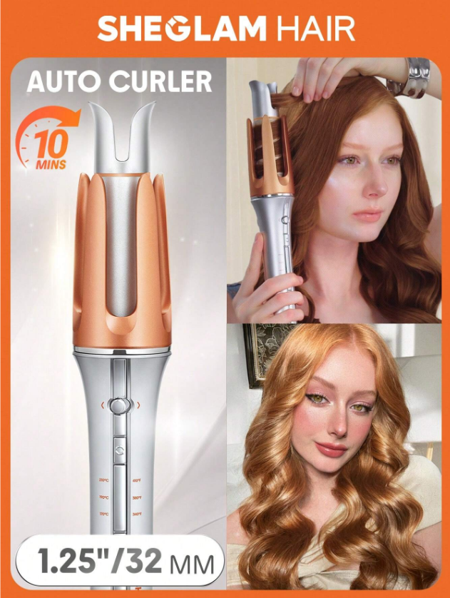 SHEGLAM - HAIR It-Curl One-Touch Instant Curler,32mm Automatic Hair Cu ...