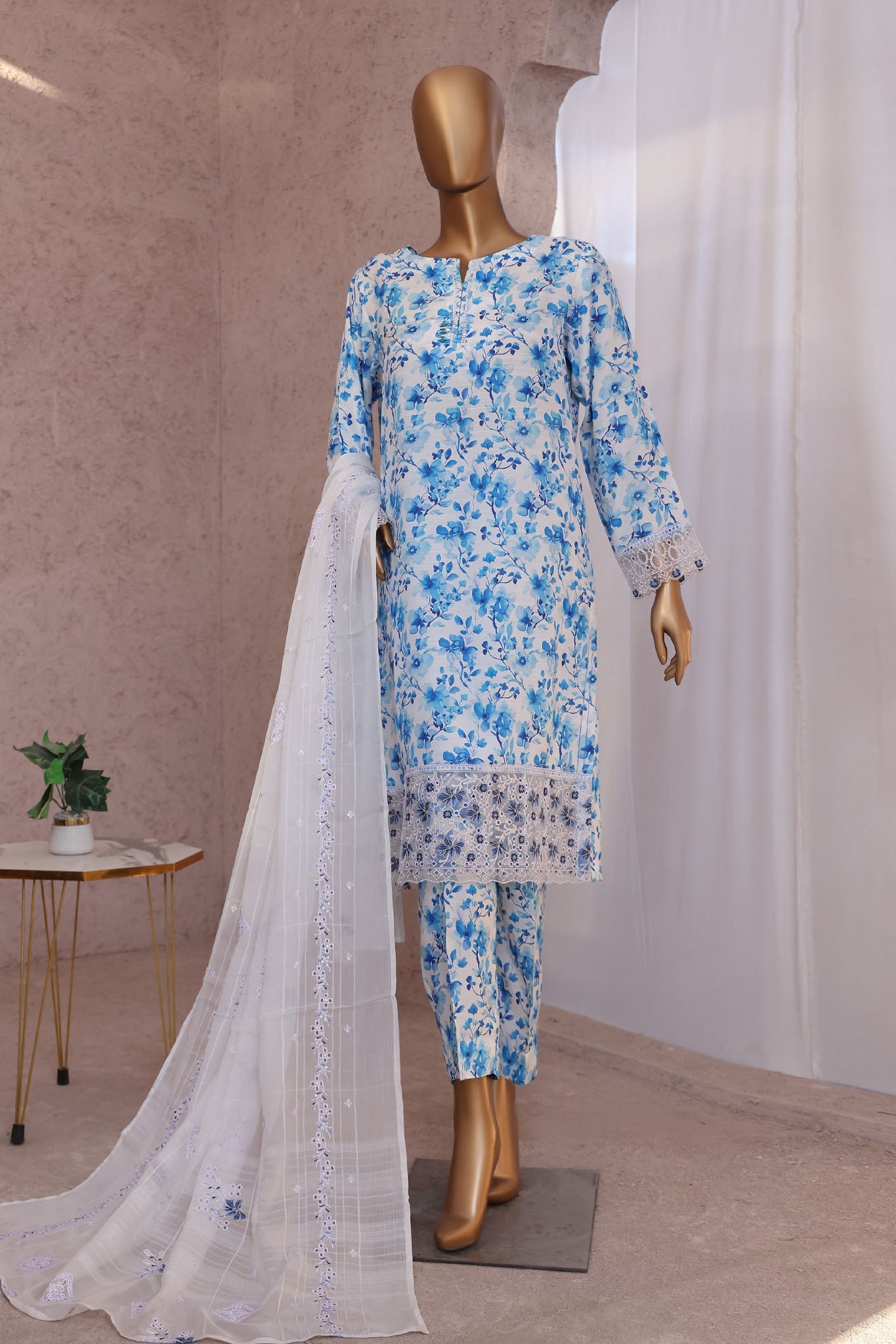 Vogue By HZ Unstitched 3 Piece Emb Raw Silk Collection-VRS-1091 – Bagallery