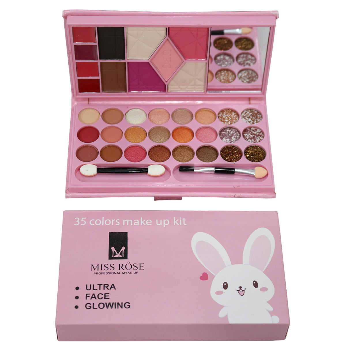 Miss Rose All In 1 Mini Wallet Makeup Kit 35 Colors Makeup Kit – Bagallery