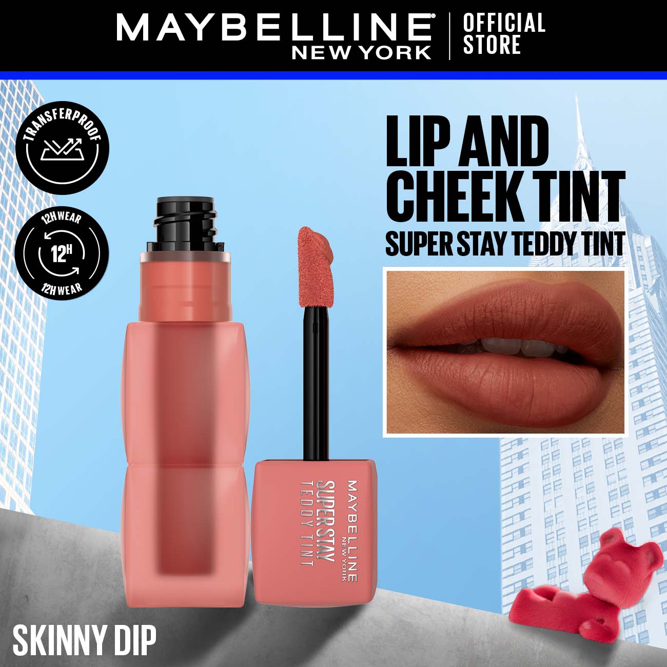 Maybelline - Super Stay Teddy Tint - Skinny Dip – Bagallery