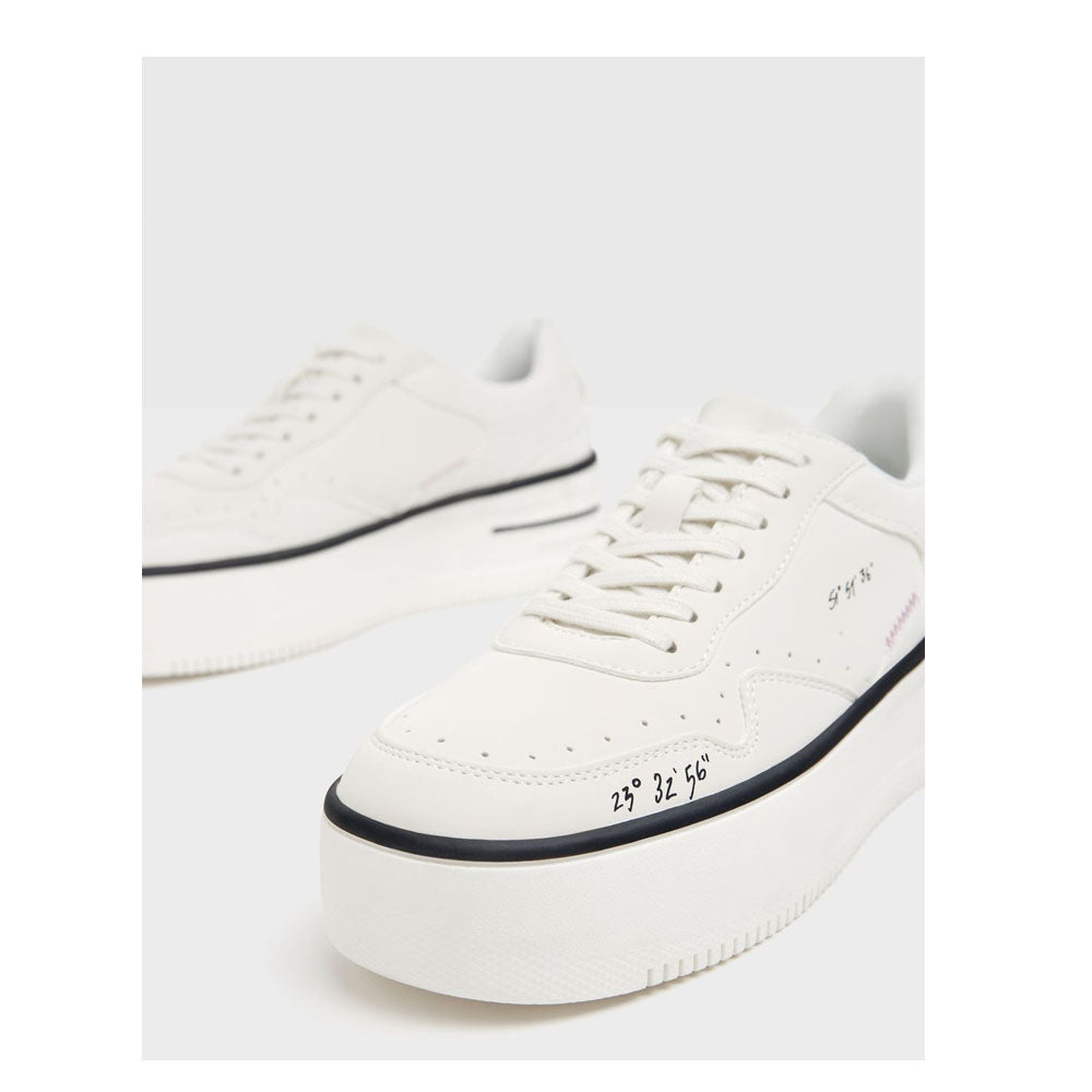 Bershka- Reflective Platform Trainers – Bagallery