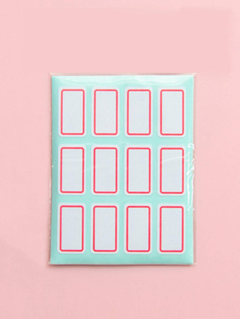 Shein- 12sheets Label Sticker – Bagallery