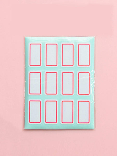 Shein- 12sheets Label Sticker – Bagallery