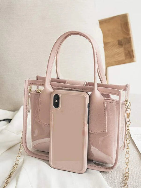 Shein - Transparent Top Handle Bag With Inner Purse – Bagallery