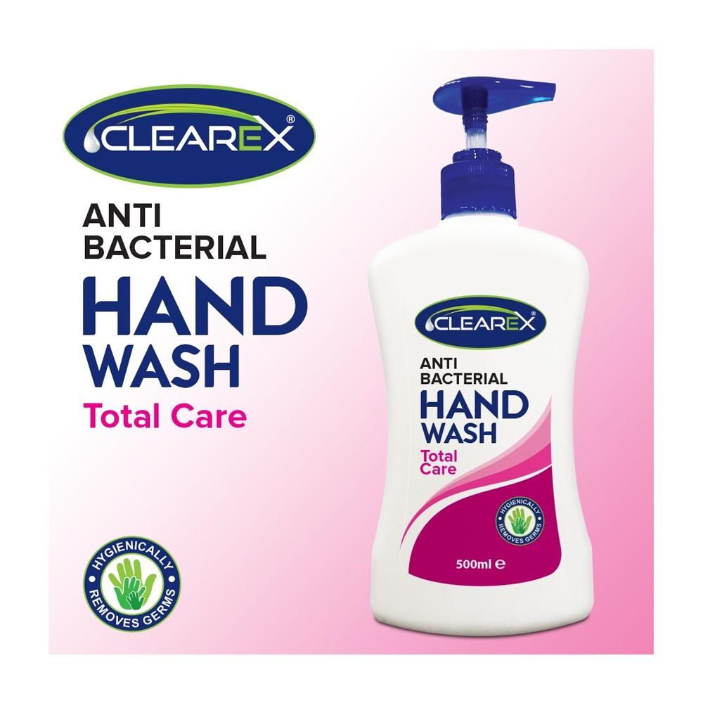 Clearex- Anti Bacterial Hand Wash, 500ml Total Care – Bagallery