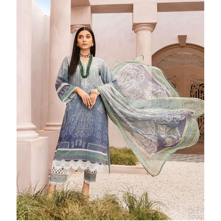 Lala Prints Emrose Digital Print Lawn By Lala 2022 Lavande LA 0031 ...