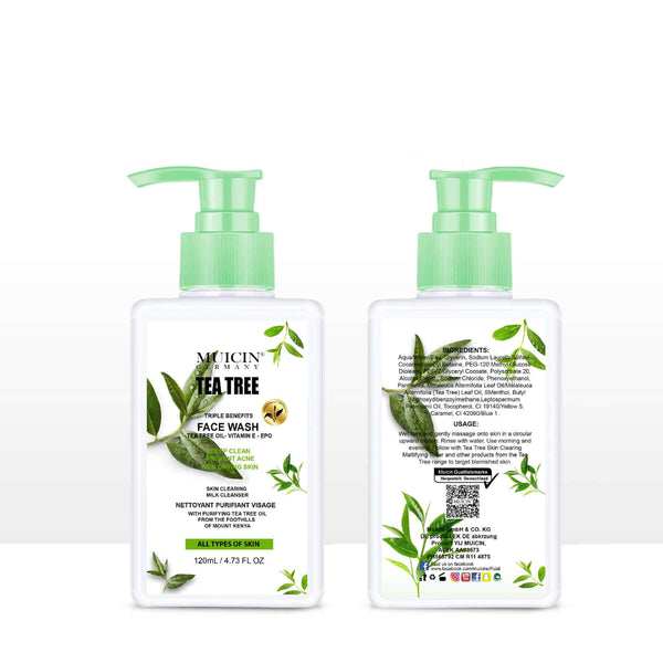 MUICIN - Tea Tree Face Wash - 120ml – Bagallery