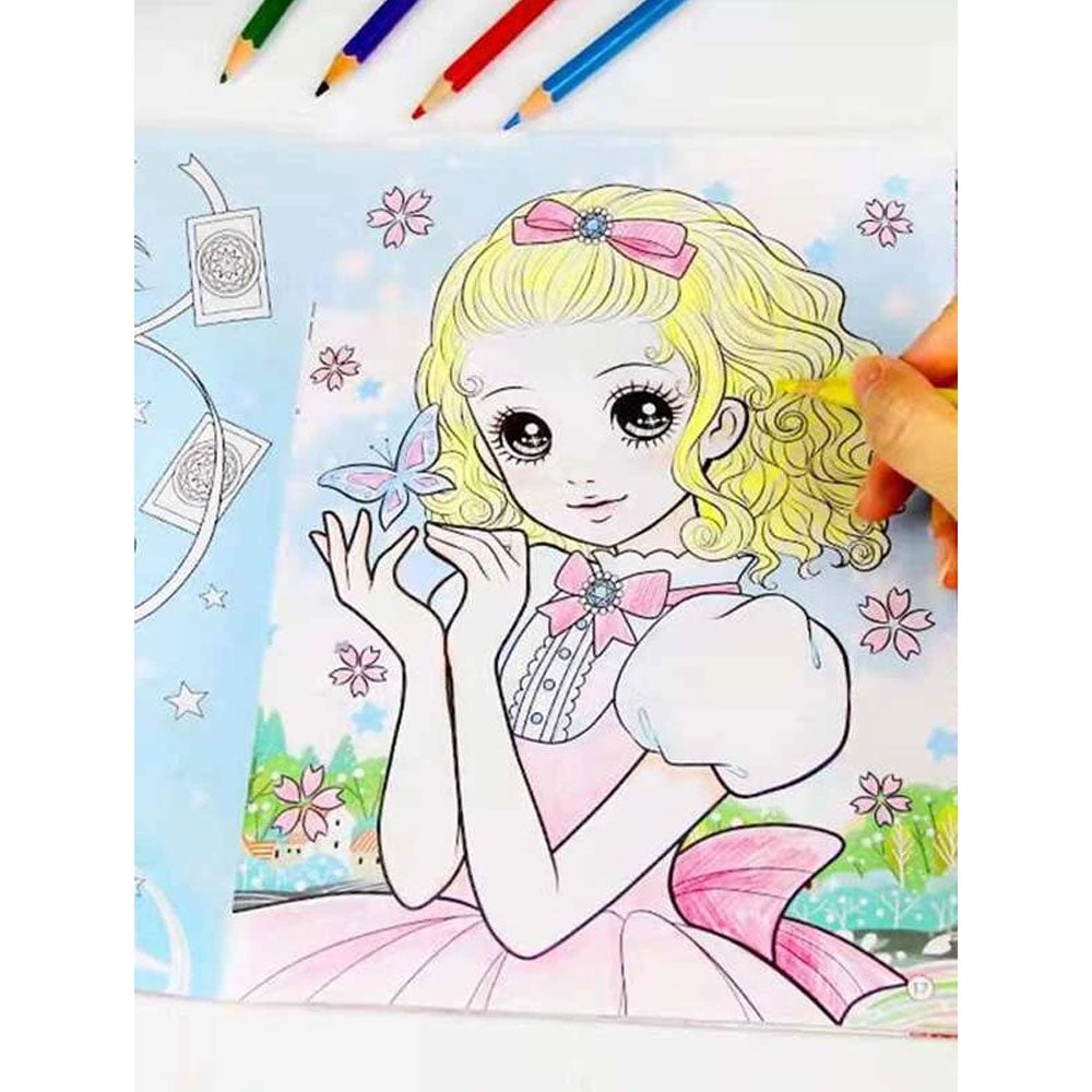 Shein - 1 Pc Random Cartoon Coloring Book – Bagallery