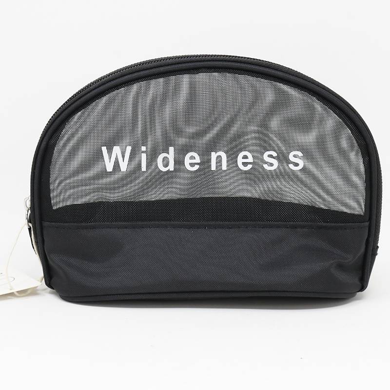 Mumuso- Cosmetic Bag-Mesh/Shell Shape - Black – Bagallery