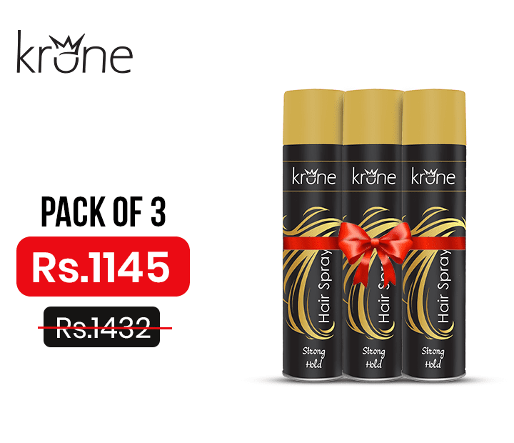 Krone- Pack Of 3 Hair Spray – Bagallery