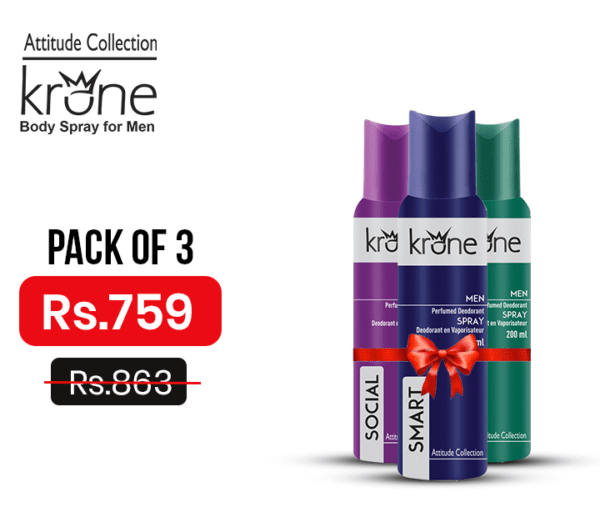 Krone- Pack Of 3 Pocket Perfume – Bagallery