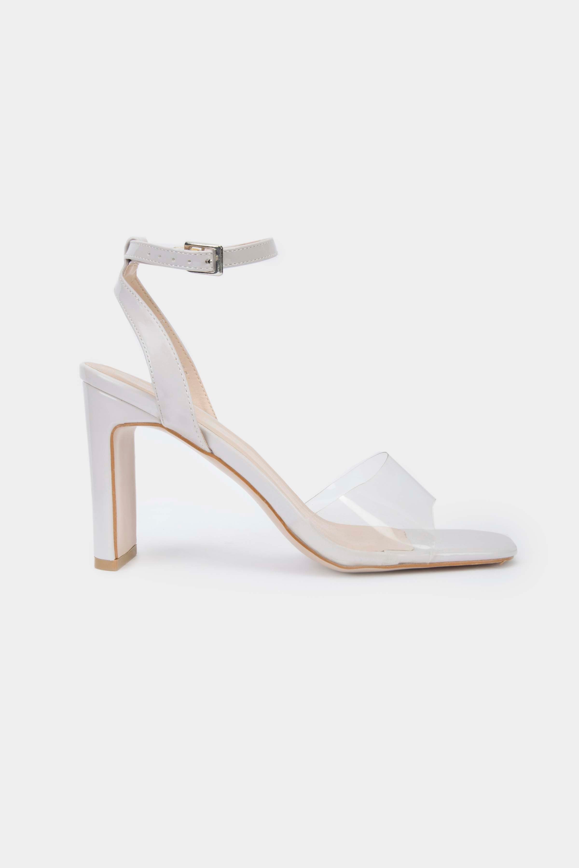 Sapphire - Transparent Block Heels – Bagallery