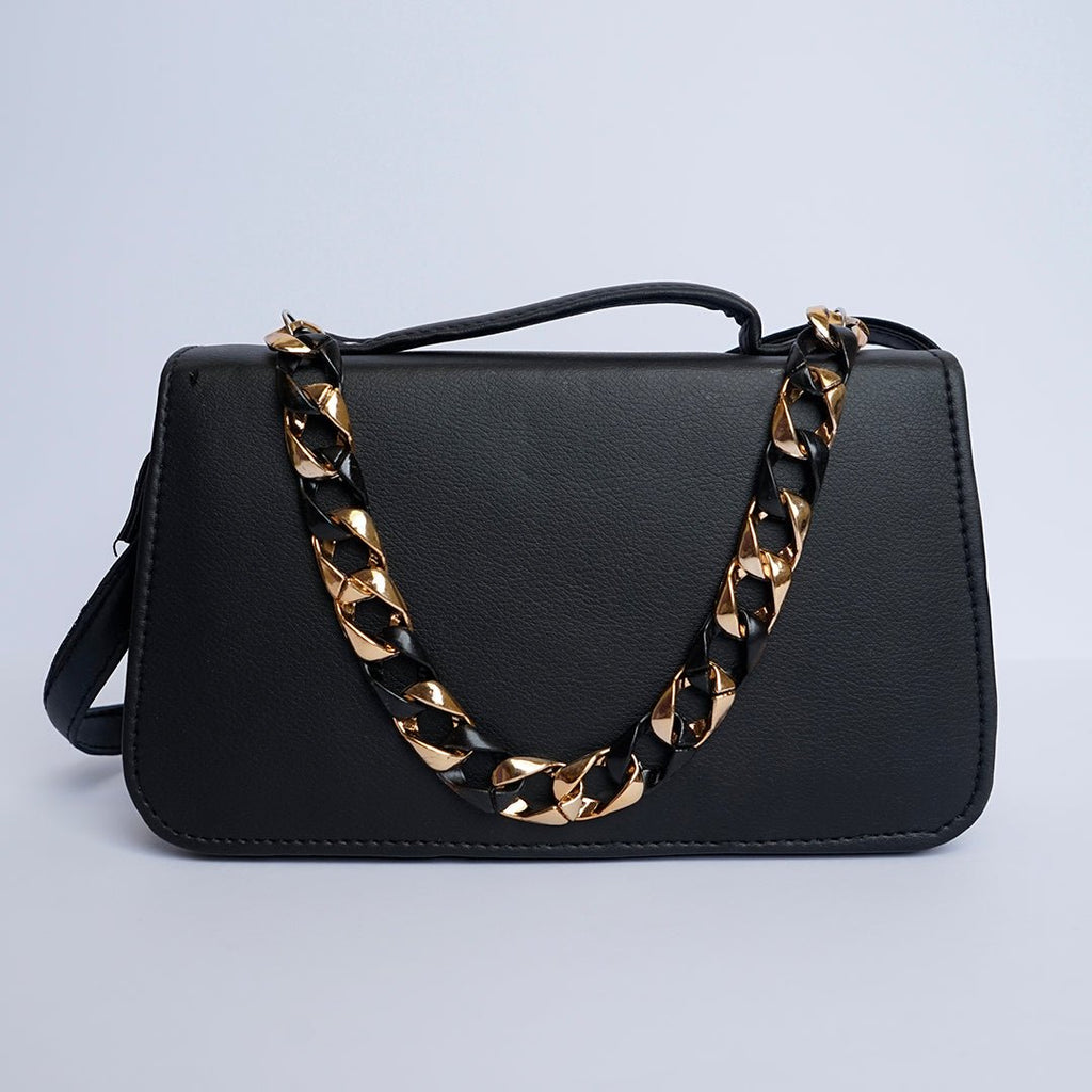 Shein - Streamlined Side Crossbody Bag Black – Bagallery