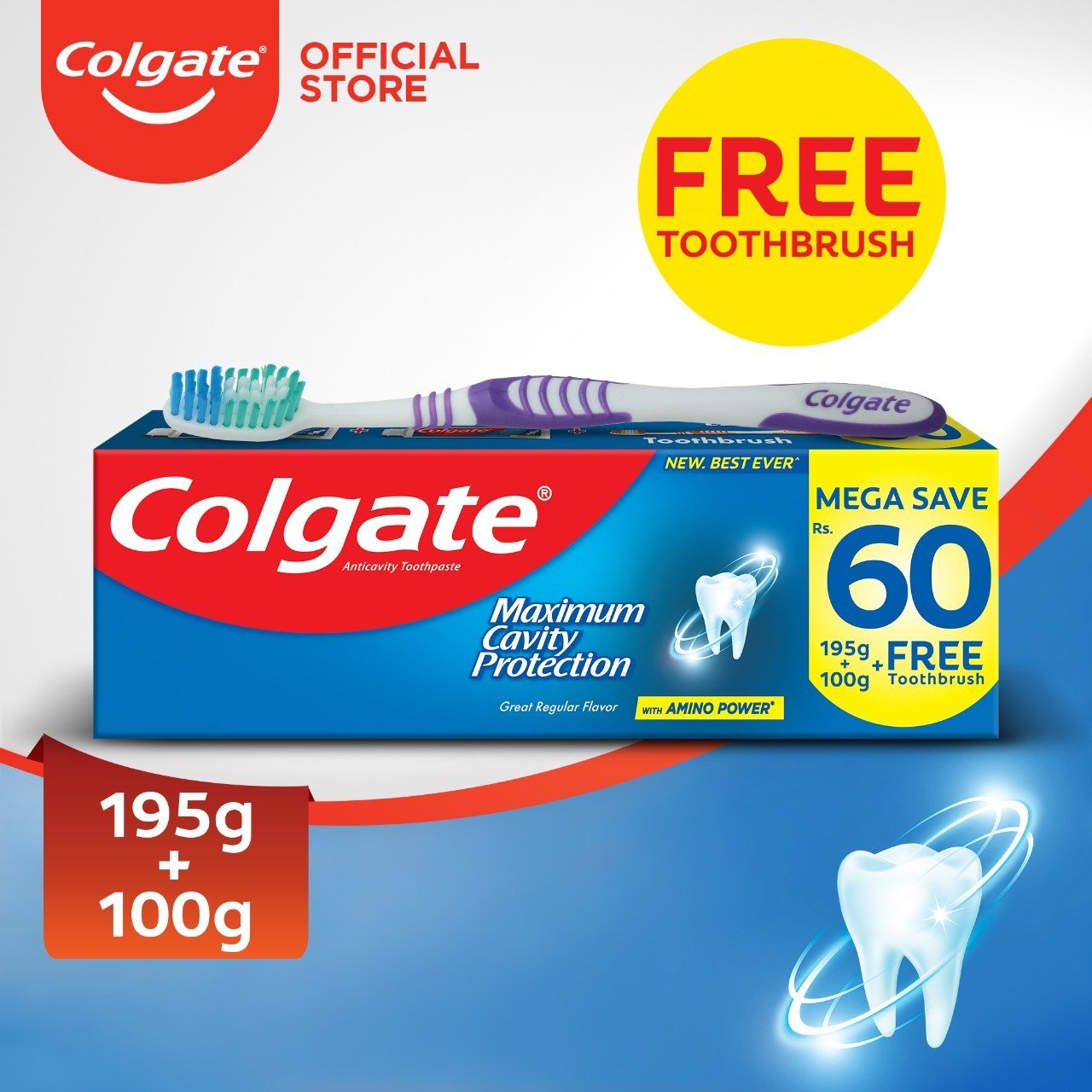 Colgate- Maximum Cavity Protection 300GM Pack Bagallery Deals