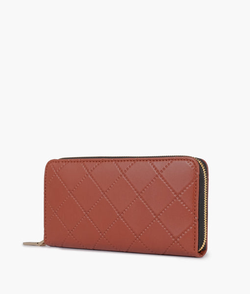 RTW - Rust quilted pattern wallet – Bagallery