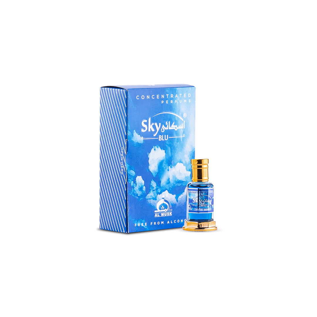 Musk Al Mahal - Sky Blue Concentrated Perfume Attar Oil - 12ML – Bagallery