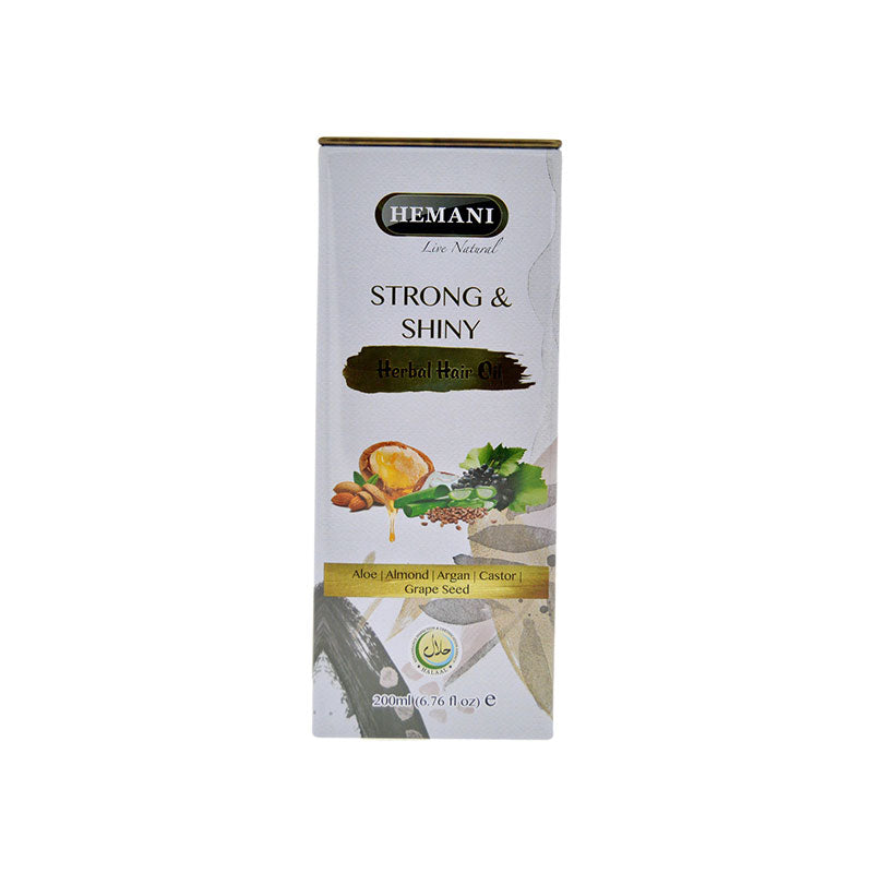 HEMANI HERBAL - Strong & Shinny Hair Oil 200ml – Bagallery