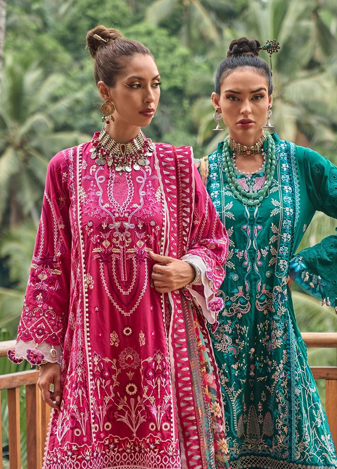 Zoha By Ansab Jahangir Luxury Embroidered Lawn 3 Piece Unstitched Suit – Bagallery